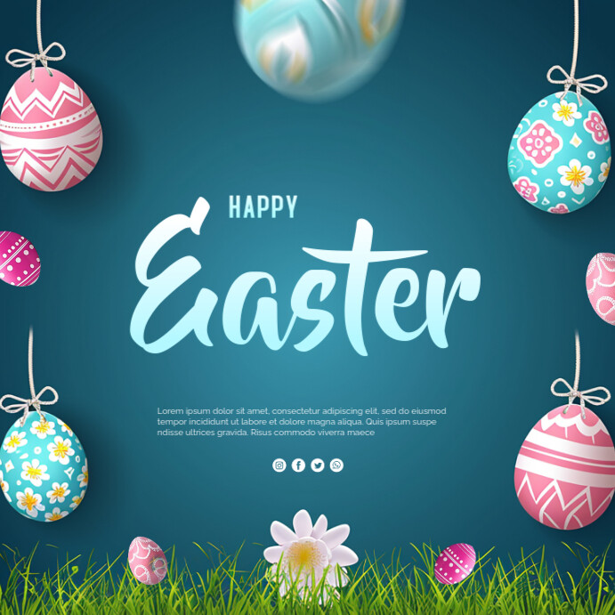 Plantilla de Happy Easter | PosterMyWall