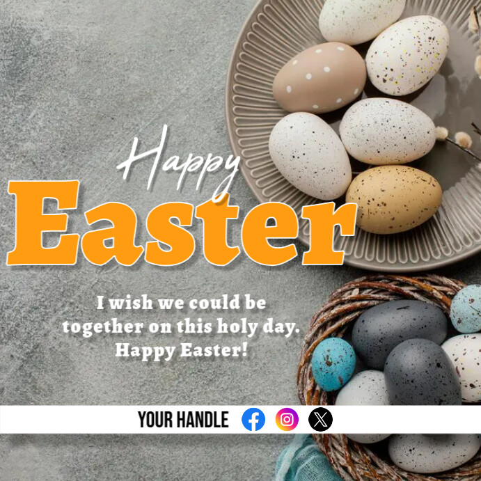 Happy Easter Template | PosterMyWall