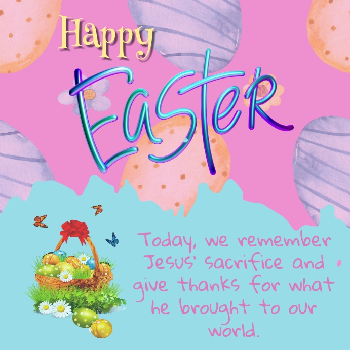 Happy Easter Template | PosterMyWall