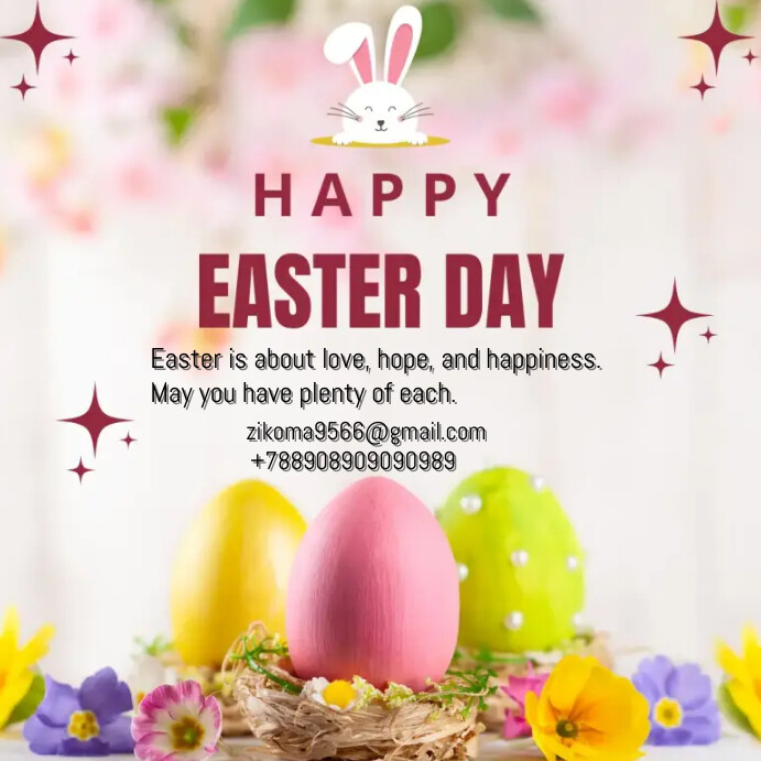 happy easter Template | PosterMyWall