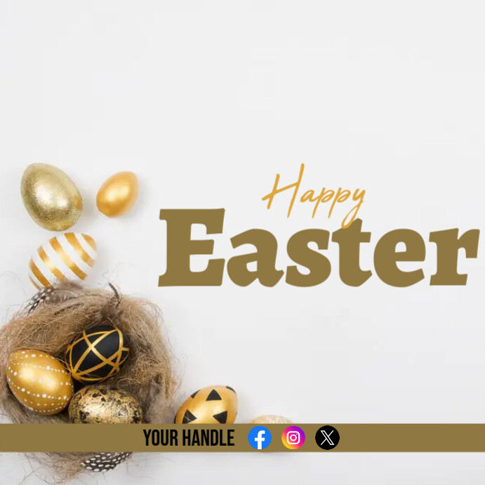 Happy Easter Template | PosterMyWall