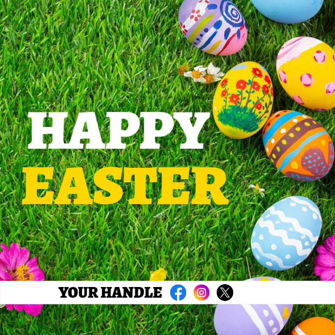 Happy Easter Template | PosterMyWall