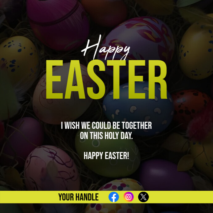 Happy Easter Template | PosterMyWall