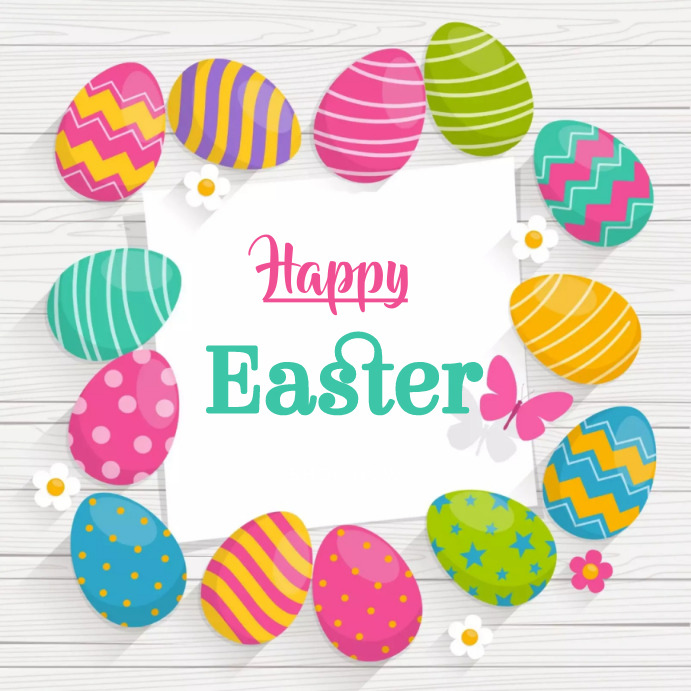Plantilla de happy easter | PosterMyWall