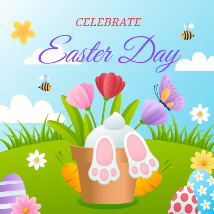 Copy of happy easter | PosterMyWall