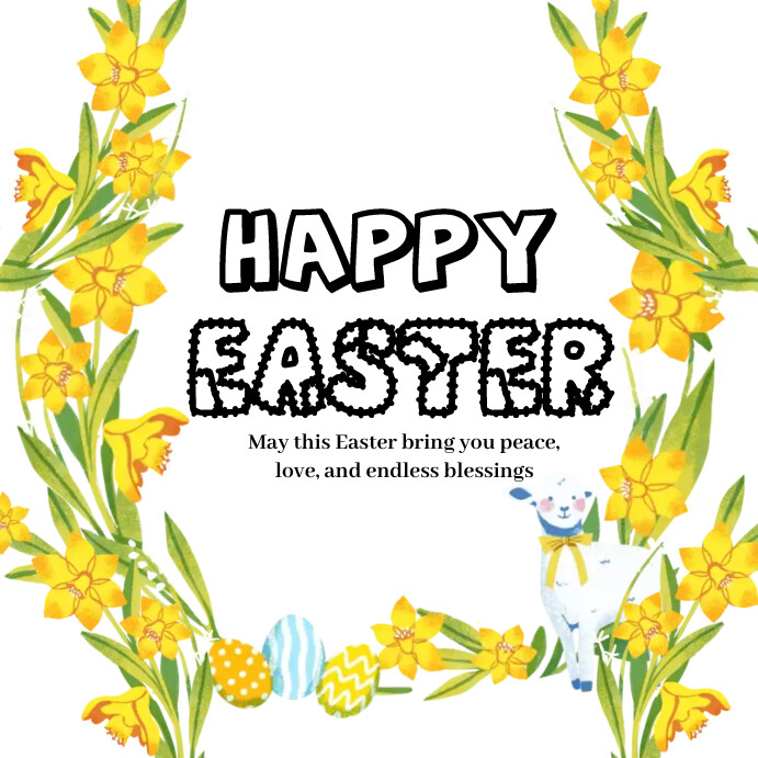 Copy of HAPPY EASTER | PosterMyWall