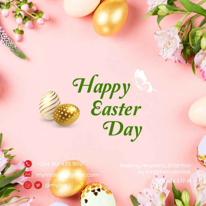 Copy of HAPPY EASTER | PosterMyWall