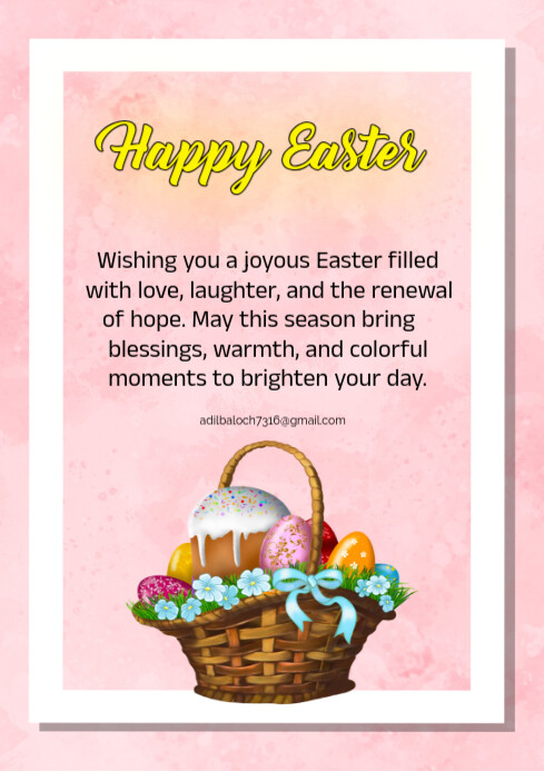 Happy Easter Template | PosterMyWall