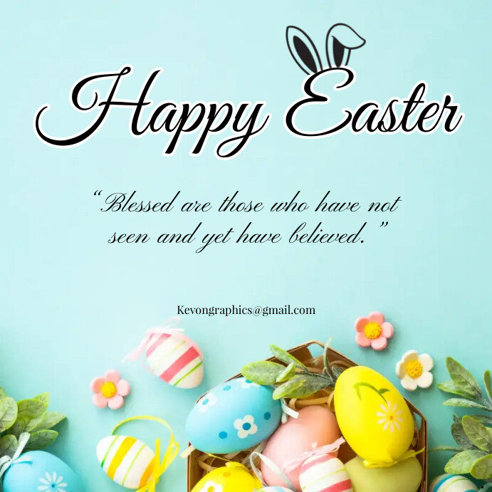 Plantilla de Happy Easter | PosterMyWall