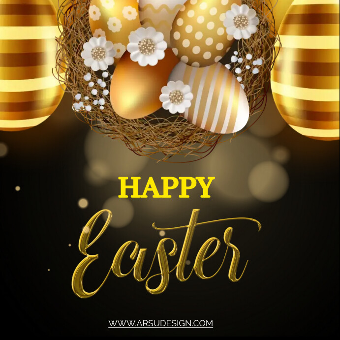 HAPPY EASTER Template | PosterMyWall