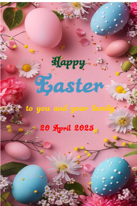 Happy Easter Template | PosterMyWall