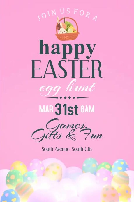 Happy Easter Template | PosterMyWall
