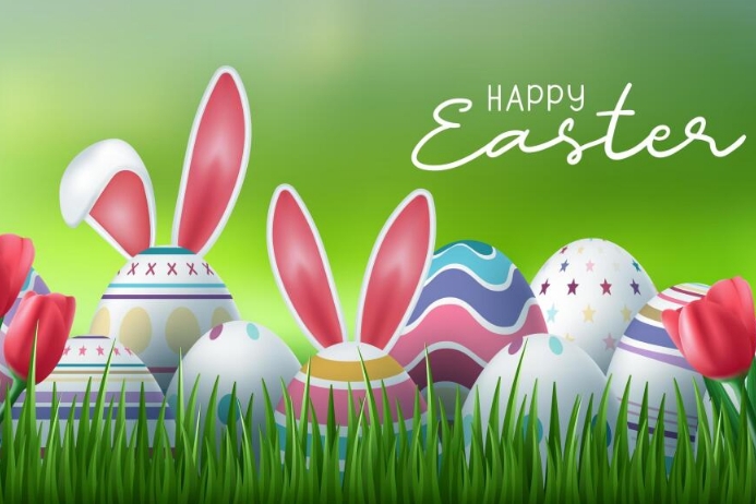 Happy Easter Egg Hunt Day Poster & Flyer Template | PosterMyWall