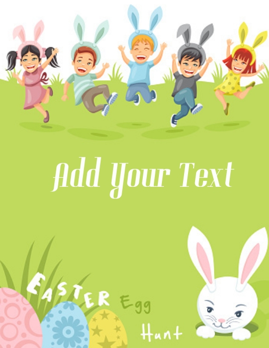 Plantilla de Del Cartel Del Día de La Búsqueda Del Huevo de Pascua ...