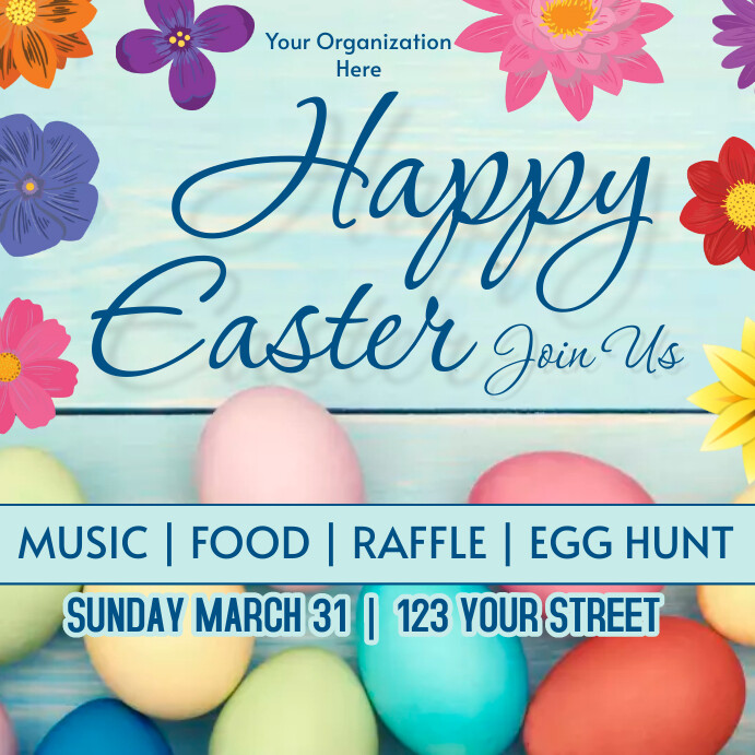 Copy of Happy Easter Event | PosterMyWall