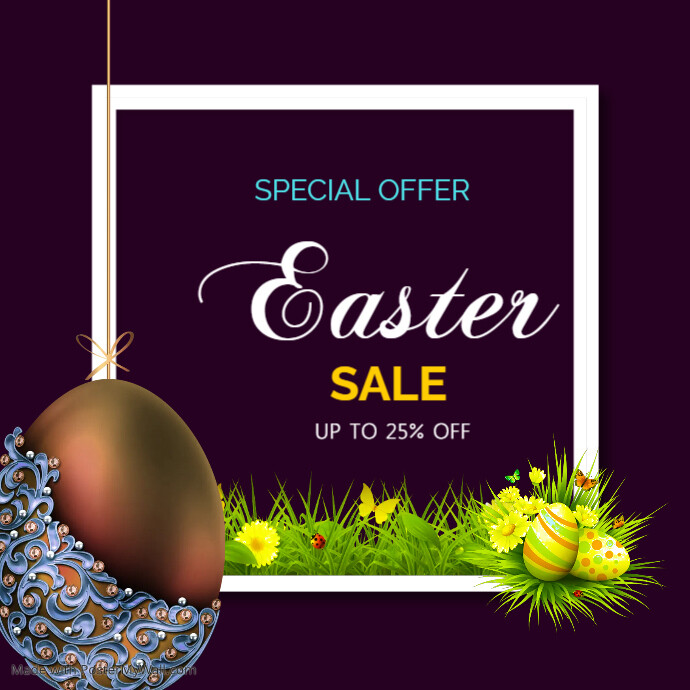 HAPPY EASTER FLYER Template | PosterMyWall