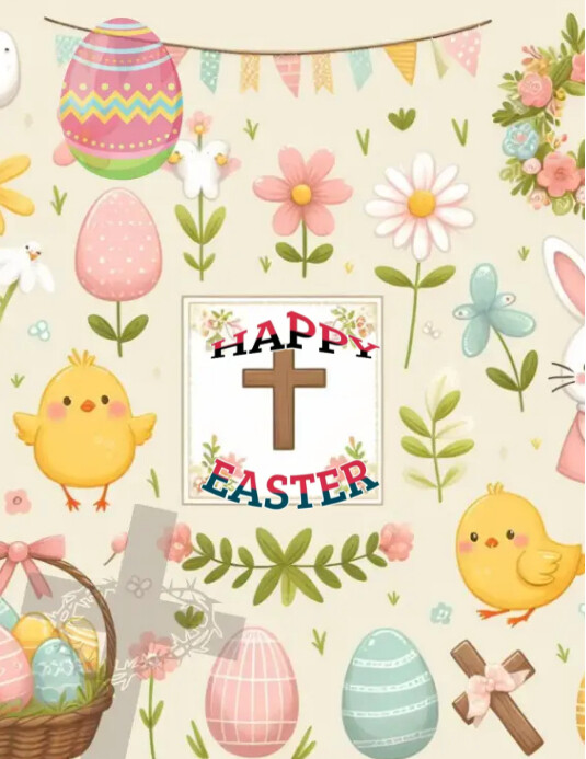 HAPPY EASTER FLYER Template | PosterMyWall