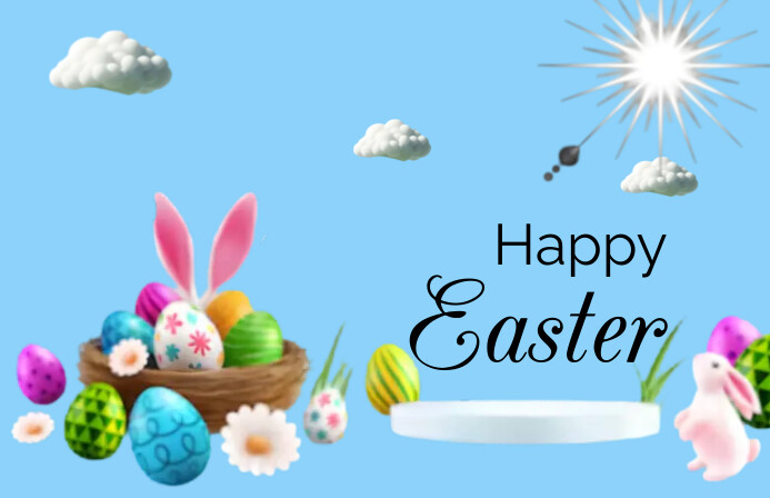 Happy Easter flyer Template | PosterMyWall