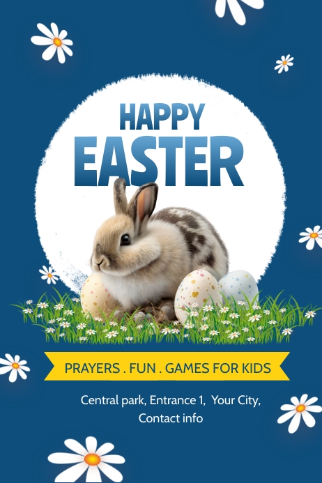 Happy easter Flyer Template | PosterMyWall