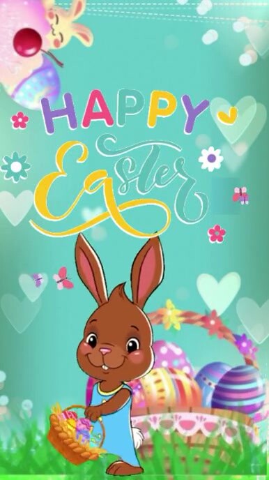 Plantilla de Happy Easter greeting card video | PosterMyWall