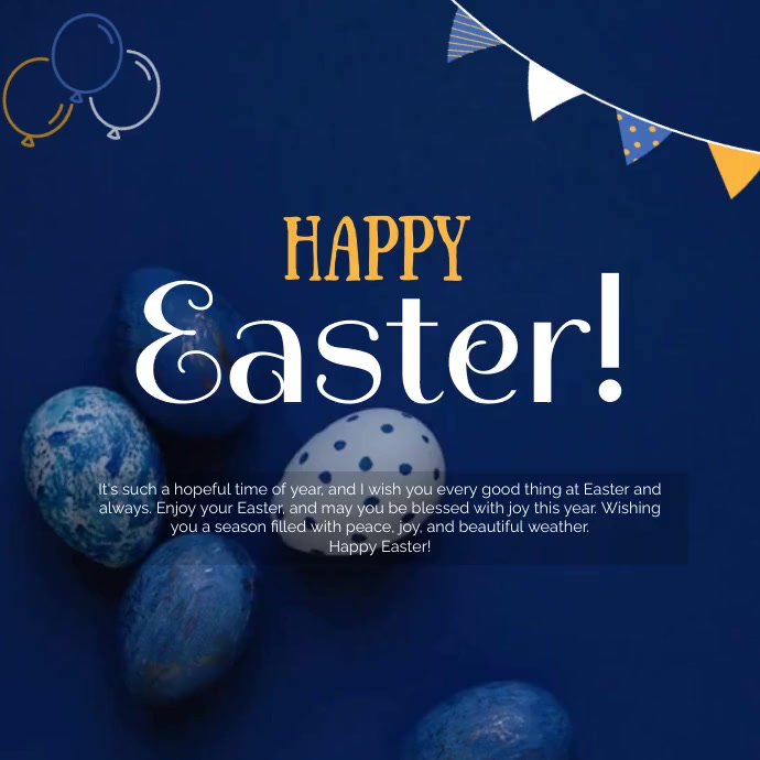 happy easter greetings Template | PosterMyWall