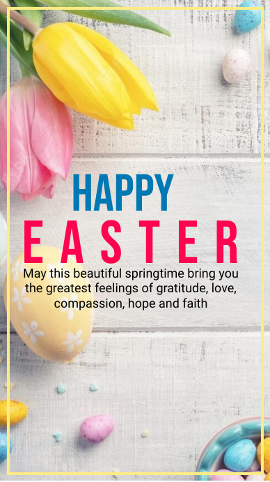 Happy Easter Greetings Template | PosterMyWall