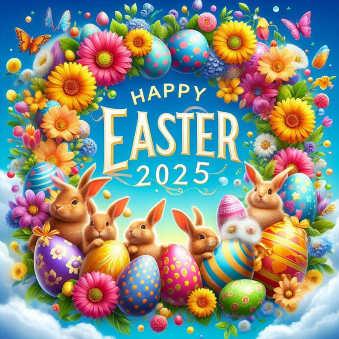 Happy Easter Instagram Post Template | PosterMyWall