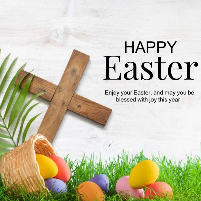 Happy Easter Instagram Post Template | PosterMyWall