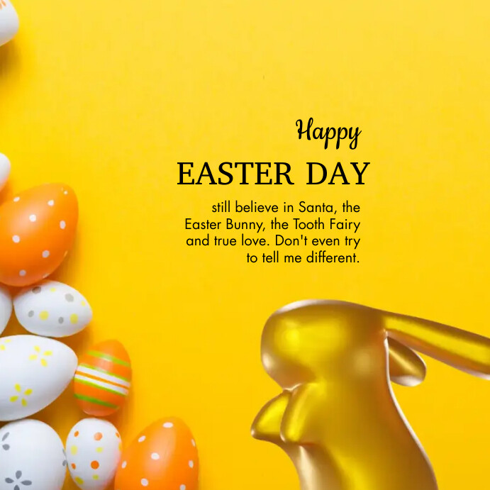 Plantilla de Happy Easter Instagram Post | PosterMyWall