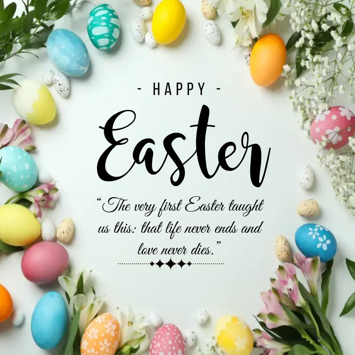 Happy Easter Instagram Post Template | PosterMyWall