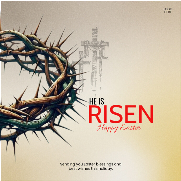 Happy Easter Instagram Post Template | PosterMyWall