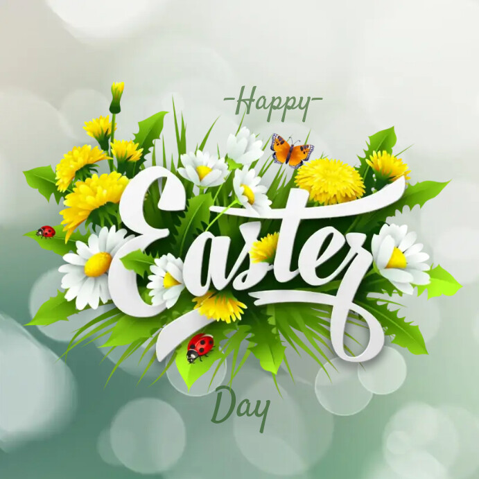 Plantilla de Happy Easter Instagram Post | PosterMyWall