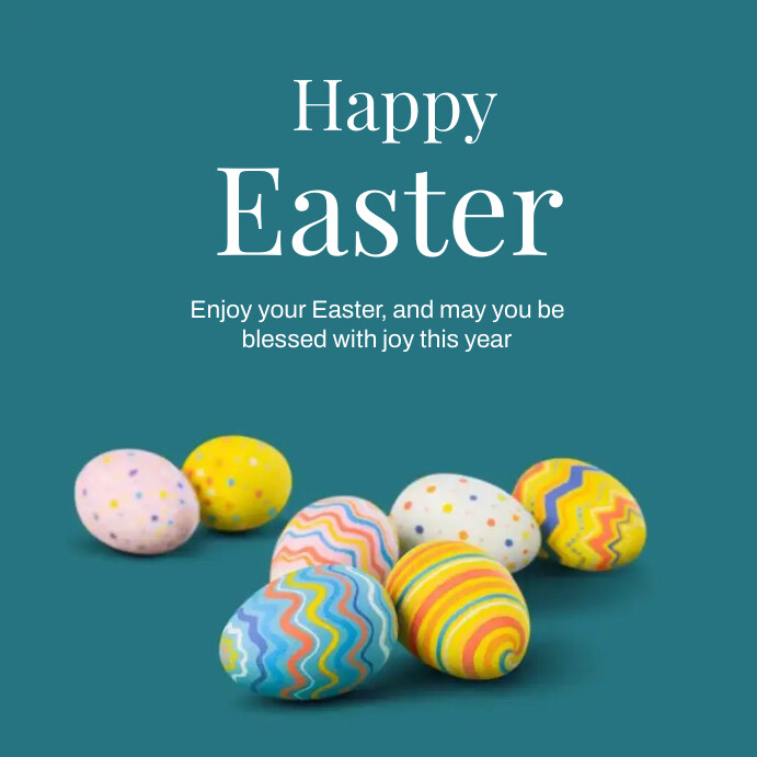 Happy Easter Instagram post Template | PosterMyWall