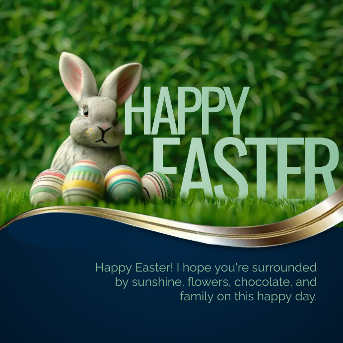 Happy Easter Instagram Post Template | PosterMyWall