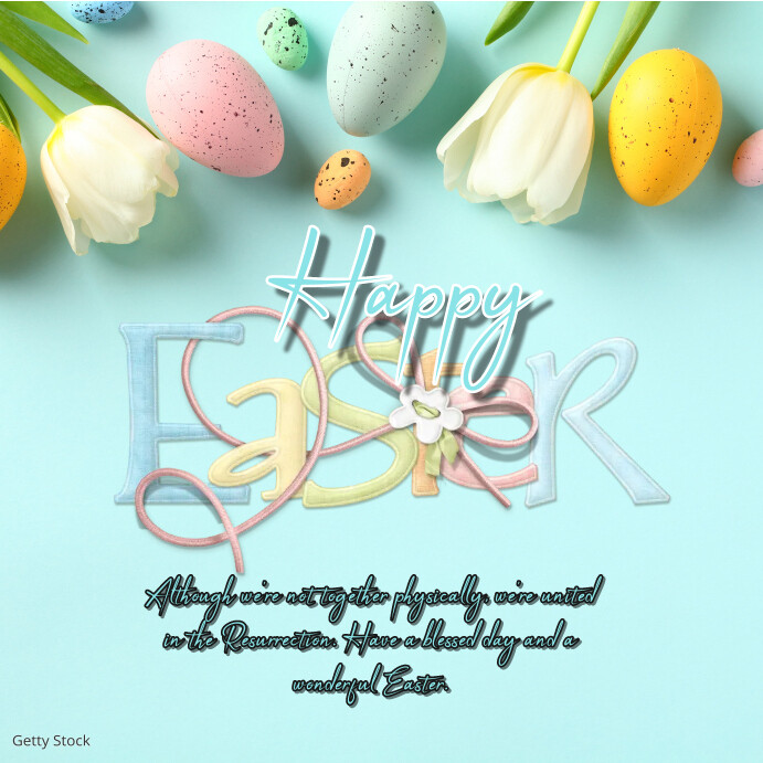Happy Easter Instagram post template design 2 | PosterMyWall