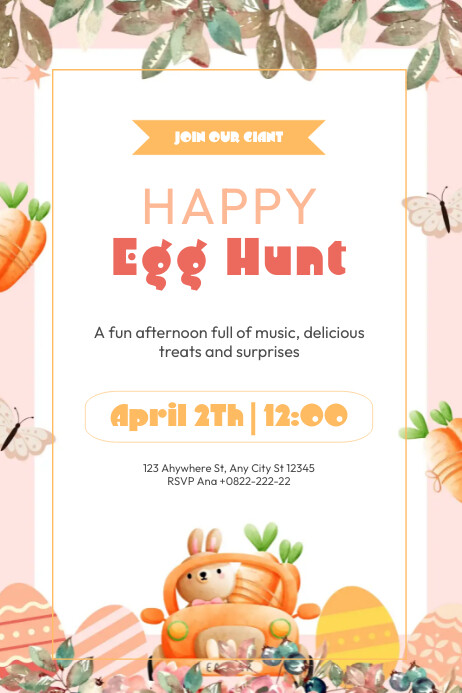 HAPPY EASTER LUNCH Template | PosterMyWall