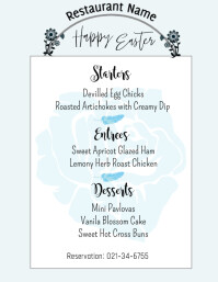 Easter Menu 2023 Template | PosterMyWall