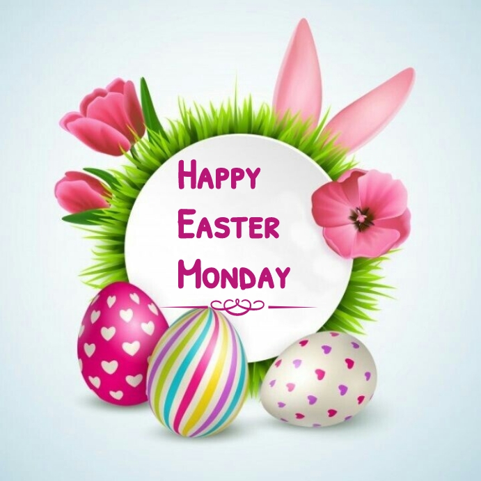 Plantilla de Happy easter monday instagram post | PosterMyWall