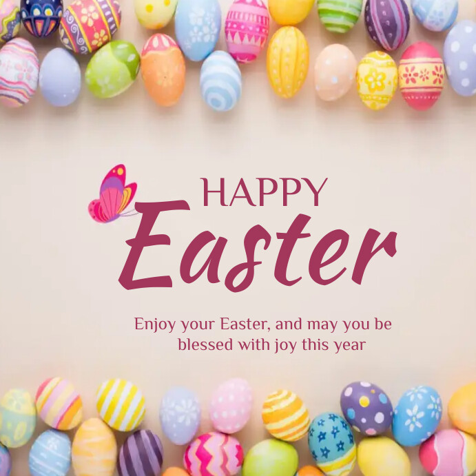 Happy Easter Online Greeting Card Template | PosterMyWall