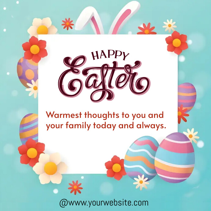 Happy Easter online greeting card template | PosterMyWall