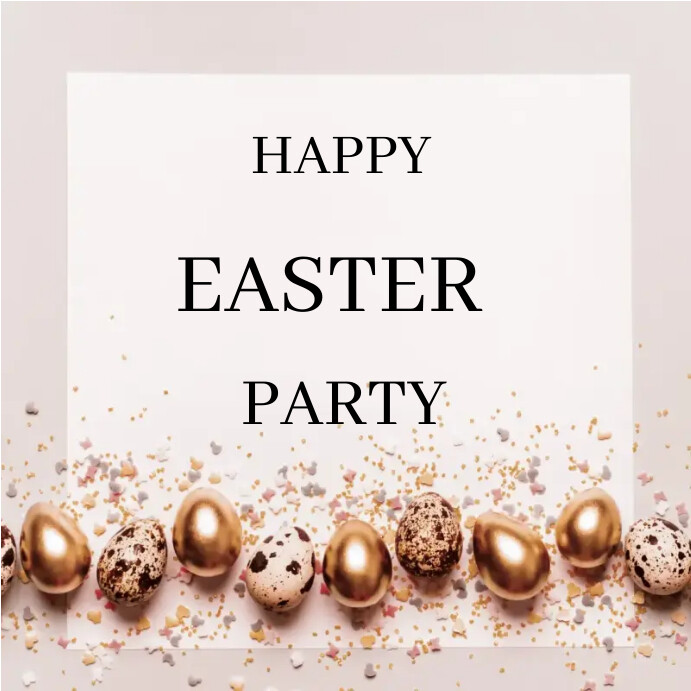 Happy Easter party Template | PosterMyWall