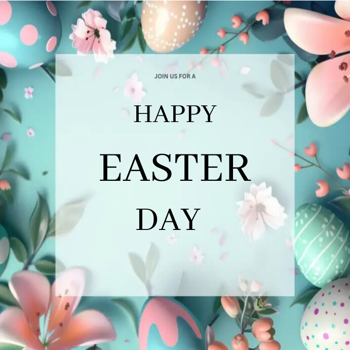 Happy Easter party Template | PosterMyWall