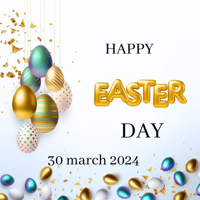 Happy Easter party Template | PosterMyWall