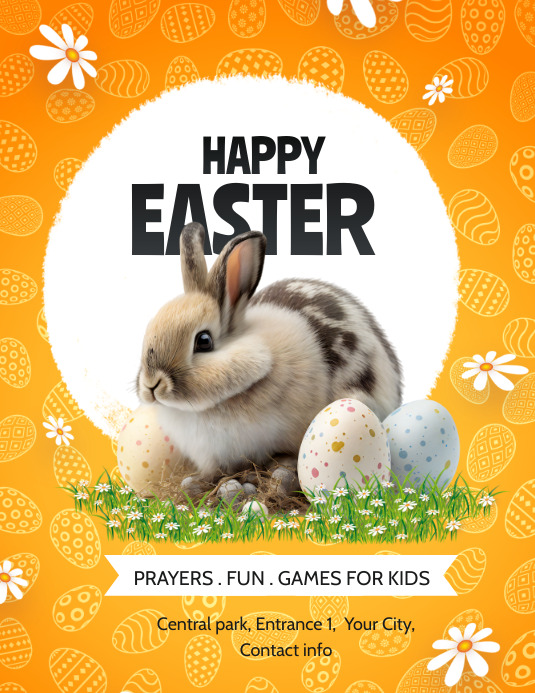 Happy Easter Party Flyer Template | PosterMyWall