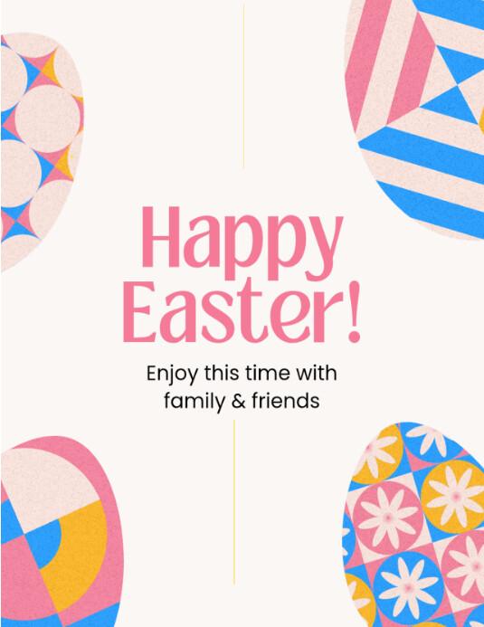 Plantilla de Happy Easter post | PosterMyWall