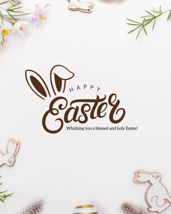 Happy Easter post Template | PosterMyWall