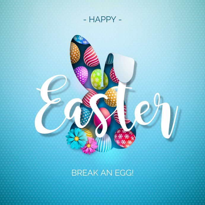 happy easter post Template | PosterMyWall