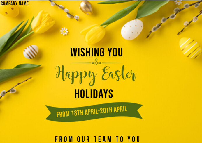 Happy Easter poster ad design Template | PosterMyWall