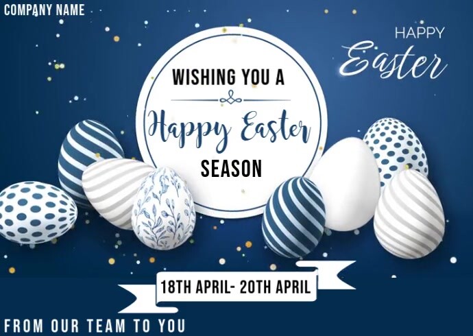 Plantilla de Happy Easter poster ad design | PosterMyWall