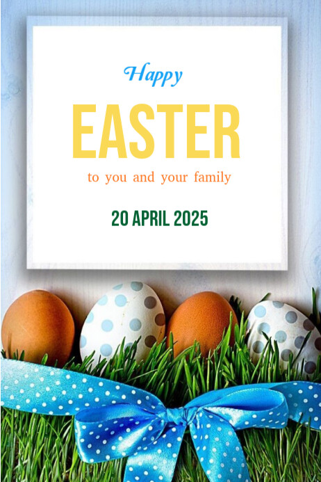 Happy Easter Poster Template | PosterMyWall